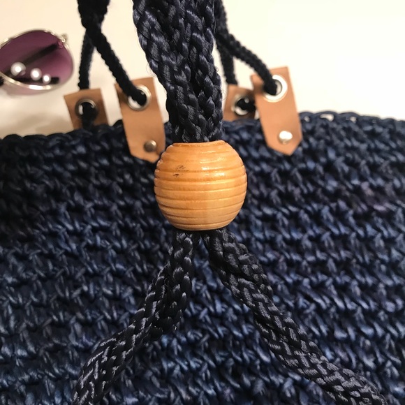 Vintage | Bags | Vintage Straw Backpack Handbag | Poshmark